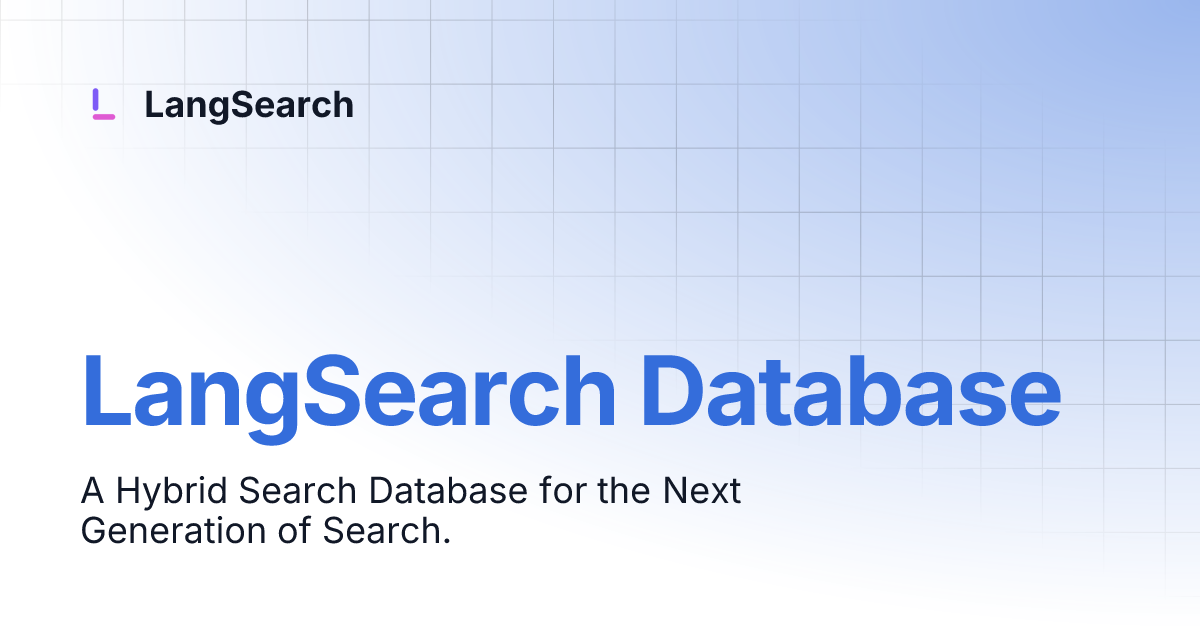 LangSearch Database | LangSearch